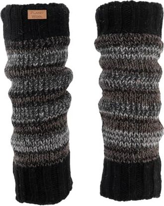 Guru Shop Enveloppes de jambe en laine dalpaaga du N&eacute;pal, Beinstulpen en laine vierge ton sur ton, pour homme/femme, gris, taille : taille unique, Gris/marron, 