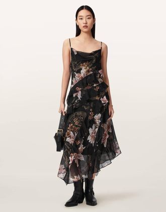 AllSaints Ruth - Robe - Noir cristal