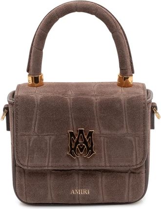 Amiri Femme, Sacs, Brun, Taille: ONE Size Croc Suede Nano MA Bag