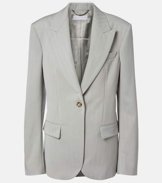 Stella McCartney Blazer ray&eacute; en laine