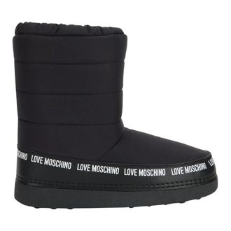 Love Moschino Logo-Print Schneestiefel - - Sport - Damen - Schwarzk - 37 EU