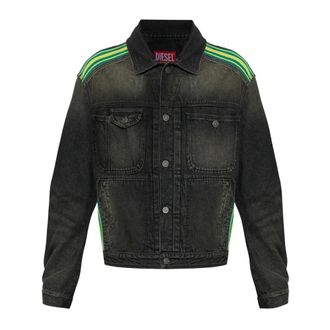 Diesel D-Bas-Fsj1 Denimjacke - - Jackets - Herren - Schwarzk - 2XL