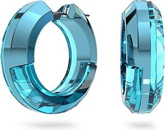 Swarovski Anneaux doreilles Lucent, Bleues