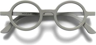 London Mole Moley lunettes antilumière bleue | Bloqueurs bleus de forme ronde fraîche | Antifatigue oculaire pour les écrans | Homme femme unisexe | Charnières à 