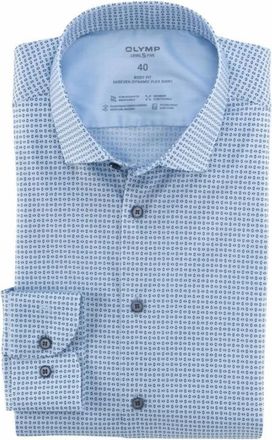 Olymp Blau Casual Hemd f&uuml;r M&auml;nner - - Shirts - Herren - Blau - M