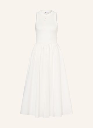 Tommy Jeans Kleid Im Materialmix weiss