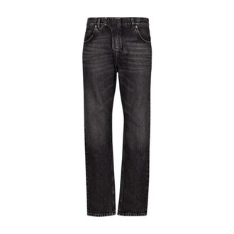 Balmain Denim-Jeans mit regul&auml;rer Passform - - Jeans - Herren - Grau - W30