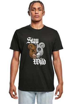Mister Tee Mt2832-Stay Wild Tee T-Shirts, Noir, M Hommes