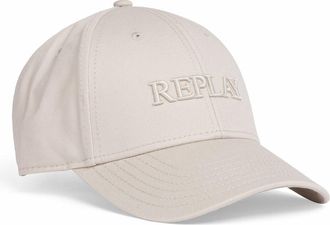 Replay Unisex Cap aus Baumwolle, Fog 0103 (Beige), Einheitsgr&ouml;&szlig;e