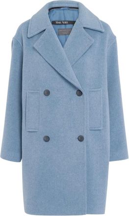 Marc Aurel Femme, Manteaux, Bleu, Taille: 40 FR Manteau en m&eacute;lange de laine italienne