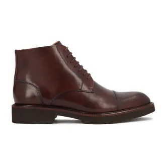Kazar Homme, Chaussures, Brun, Taille: 46 EU Bottines basses Kazar marron style derby avec bout rapport&eacute;
