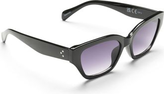 Part Two Part Two Sonnenbrille NunoPW Part Two Sonnenbrille Damen Schwarz Katzenauge Modische Cateye Brille zum Fahren ONE, Black ONE