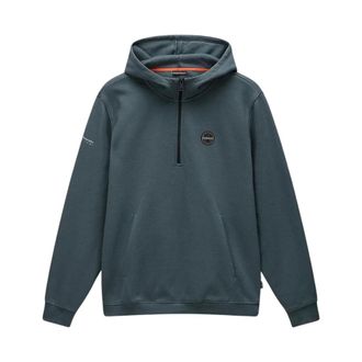 Napapijri Homme, Sweatshirts et sweats à capuche, Vert, Taille: M Sweat à capuche élégant avec détail badge