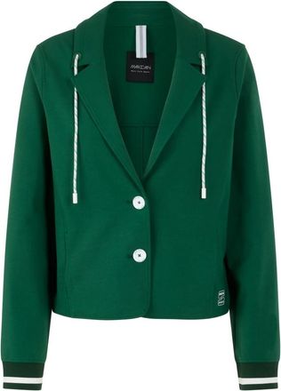 Marc Cain Femme, Vestes, Vert, Taille: 42 FR Sportiver Blazer mit Ringeldetails