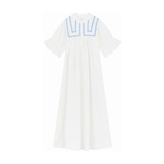 Skall Studio Femme, Robes, Blanc, Taille: 38 FR Bonne Dress