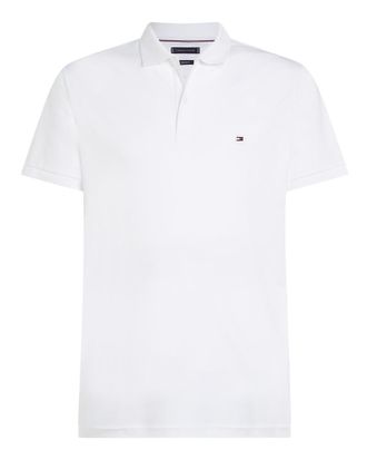 Tommy Hilfiger Glattes Poloshirt in jersey-Qualit&auml;t mit Logo-Stickerei in