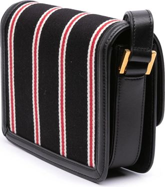 Saint Laurent Hobo Bags - Small Canvas Striped Solferino Satchel In Box - Gr. unisize - in Schwarz - f&uuml;r Damen