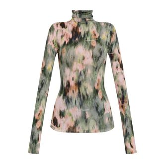 Off-white Femme, Pulls, Vert, Taille: 42 FR Pull &agrave; col roul&eacute;