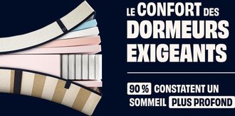 Tediber Matelas Hybride Infinite 140x190 cm Air+ - 31 cm d&eacute;paisseur - Surmatelas int&eacute;gr&eacute; - Confort haut de gamme -Fabriqu&eacute; en France - R&eacute;parable - Tediber