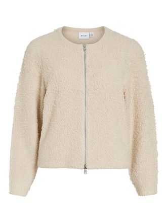 Vila Vipaza O-Neck L/S Zipper Knit Cardigan