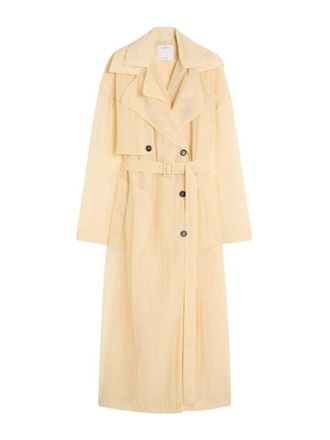 Sportmax Trench-coat deux pi&egrave;ces Sportmax en tissu technique vanille