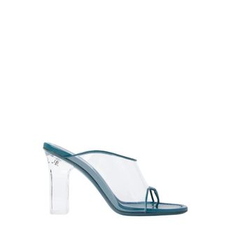 Honey Fucking Dijon Klare High Heel Mules mit offener Spitze - - Shoes - Damen - Gr&uuml;n - 36 EU