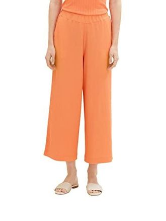 Tom Tailor Denim TOM TAILOR Denim 1036854 Pantalons, 31699-Corail Lumineux, L Femme