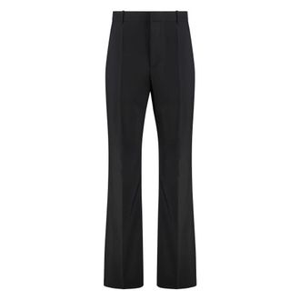 Bottega Veneta Ausgestellte Hose aus leichter Wolle - - Trousers - Damen - Schwarzk - XS