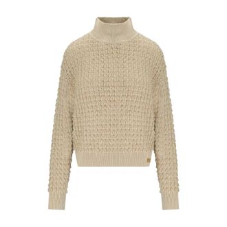Elisabetta Franchi Boucl&eacute;-Top mit Pailletten - - Knitwear - Damen - Beige - XS