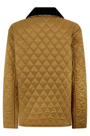 Burberry Womens Quilted Jacket Dranefeld Camel Polyester
