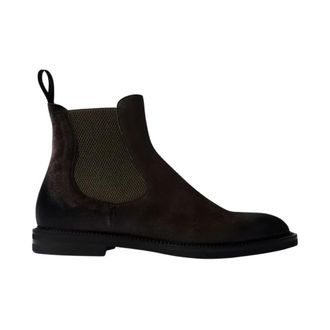 Scarosso Handgefertigte Hunter Brown Chelsea Boots - - Shoes - Herren - Braun - 40 EU