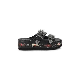 Kurt Geiger London Western Buckle Flatform - - Shoes - Damen - Schwarzk - 37 EU
