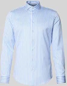 Jake*s Slim Fit Business Hemd aus Baumwolle mit Haifischkragen