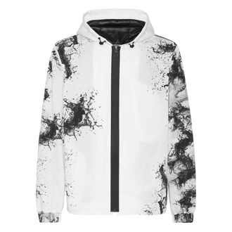 Plein Sport Homme, Vestes, Blanc, Taille: 3XL Coupe-vent Splash Extreme