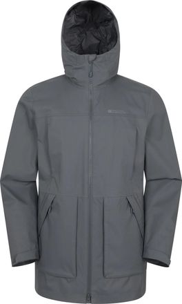 Mountain Warehouse Harbour Jacke, wasserfest f&uuml;r Herren (Grau)