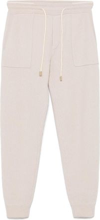 D4.0 Gerippte Jogginghose - Nude