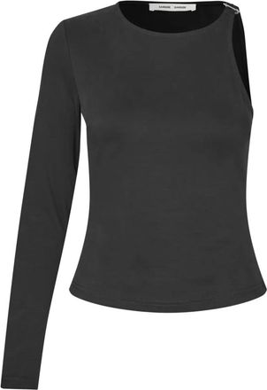 Sams&oslash;e & Sams&oslash;e Femme, Tops, Noir, Taille: 40 FR Long Sleeve Top