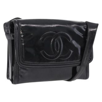 Chanel Pre-owned Vintage Enamel Shoulder Bag - Femme - Pre-owned - Noir - Taille: ONE Size