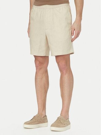 Calvin Klein Stoffshorts LV04LF620G Hellbeige Straight Fit
