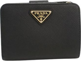 Prada Portefeuille bi-pli vintage doccasion - Femme - Pre-owned - Noir - Taille: ONE Size
