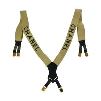 Chanel unisex, Pre-owned, Beige, Taille: ONE Size Bretelles Vintage Logo Pre-owned