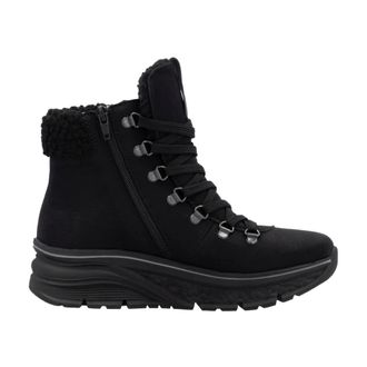 Rieker Schwarze Schn&uuml;rstiefeletten - - Shoes - Damen - Schwarzk - 37 EU