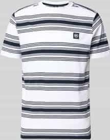 Lerros T-Shirt mit Label-Patch und Rundhalsausschnitt