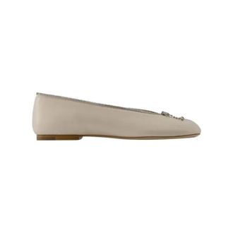 Burberry Leder Ballerinas - - Shoes - Damen - Wei&szlig; - 37 EU