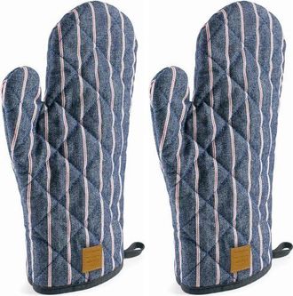 Lacor Lacor - 60037 - Handschuhofen Paris Kollektion, hitzebest&auml;ndig, H&auml;ngegurt, 30cm, Marineblau (Packung mit 2)