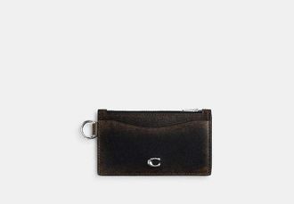 Coach Kartenetui Aus Loved-Leder Mit Reissverschluss