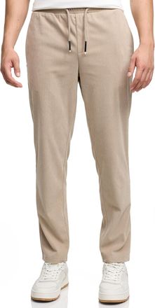 Indicode Herren INNemoto Pants Cord-Hose mit elastischem Komfortbund | Herrenhose Chinohose f&uuml;r M&auml;nner Simply Taupe, XL
