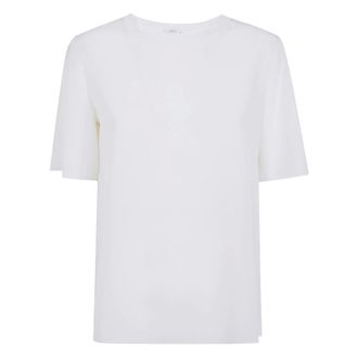 Joseph Nouveau Top en Cr&ecirc;pe de Soie Rubin - Femme - Blouses et Chemises - Blanc - Taille: 40 FR