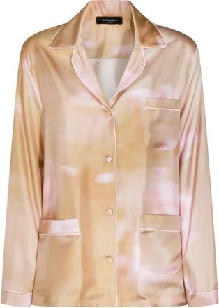 Fabiana Filippi Femme, Blouses et Chemises, Multicolore, Taille: 38 FR Twill de soie imprim&eacute; Gusto style pyjama
