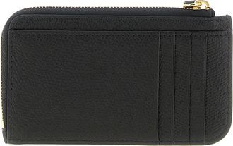 Valentino Garavani Lamb Leather Card Case - Black
